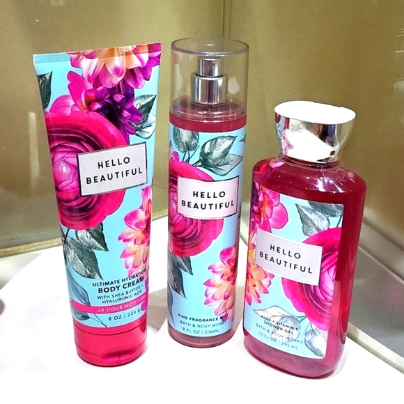 Bath & Body Works | Bath & Body | Hello Beautiful From Bath Body Set Of ...